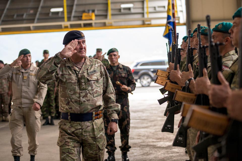 General Sir James Everard presided over his first medal parade at the ...