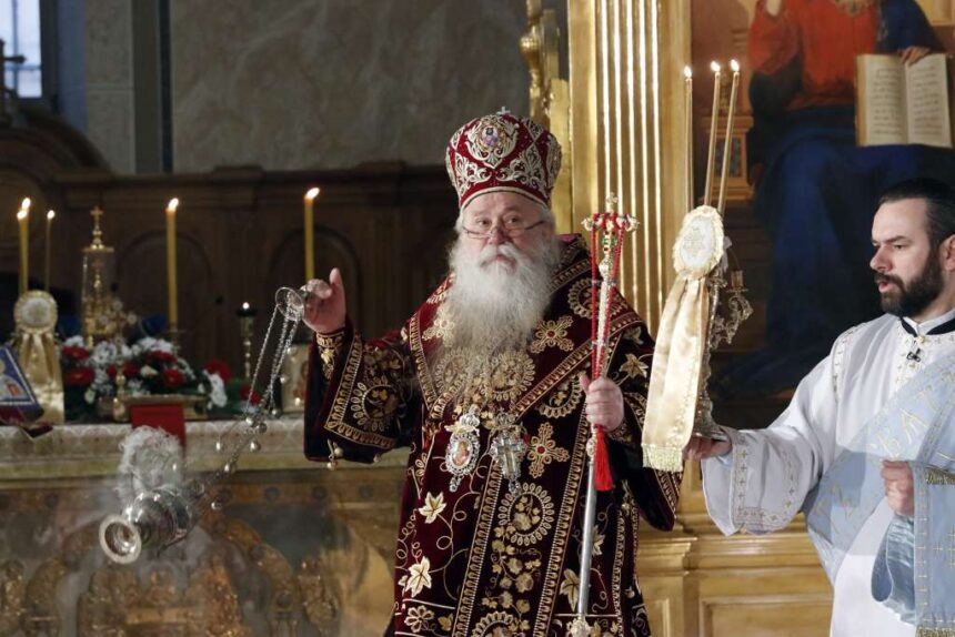 The Holy Christmas Liturgy served on the occasion of Orthodox Christmas ...