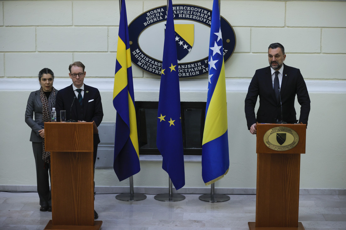 Visiting Swedish FM: Sweden and Bosnia and Herzegovina have strong ...