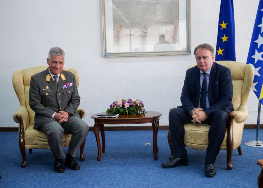 FBiH Prime Minister met with the Commander of EUFOR in BiH - Sarajevo Times