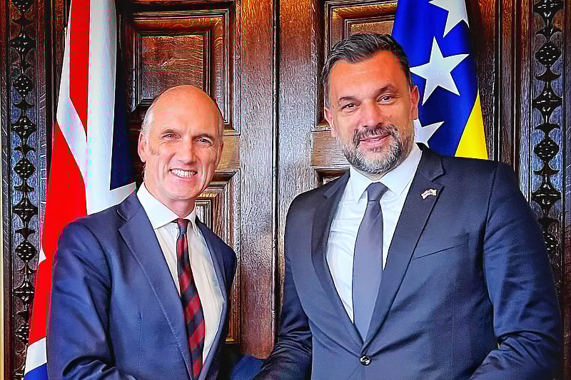 BiH Foreign Minister met with UK Minister Leo Docherty - Sarajevo Times