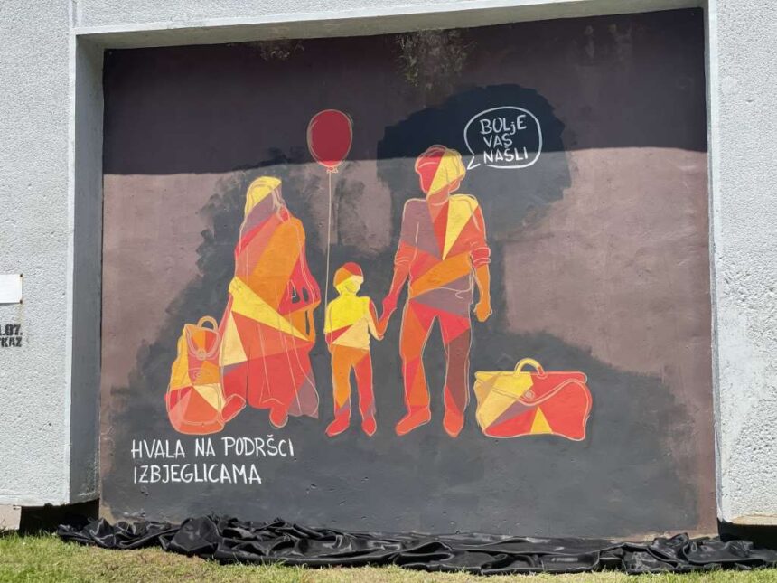 A Mural 'Welcome' unveiled in Sarajevo on the occasion of World Refugee ...