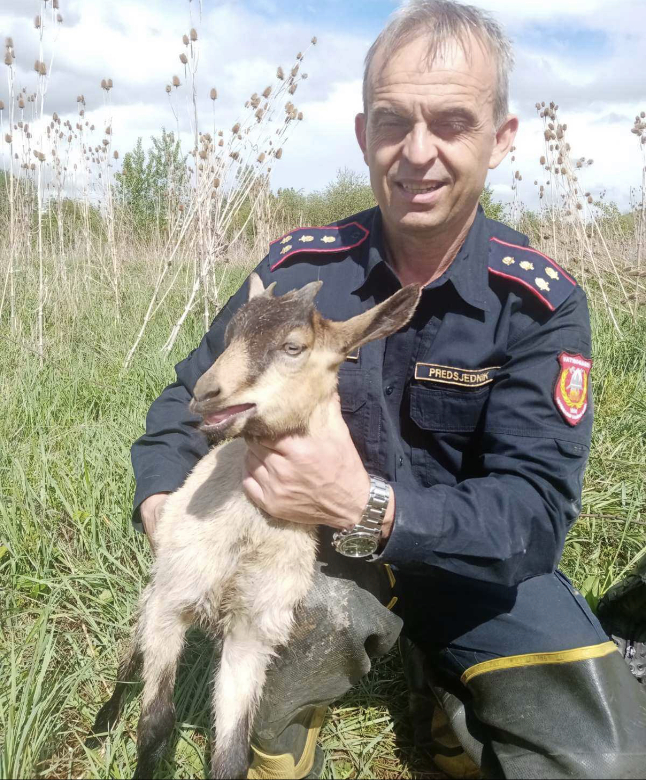 Sarajevo Firefighters rescued a Baby goat from the Well - Sarajevo Times